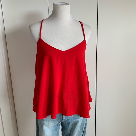 Topshop | Tops | Bold Red Tank Top | Poshmark